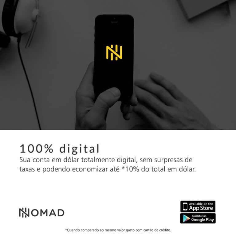 Conta corrente digital em dólar - Nomad Global - Nova York e Você